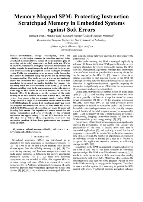 pdf memory mapped spm protecting instruction scratchpad memory in