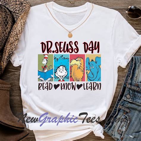 Drseuss Read Know Learn T Shirt Drseuss Read Know