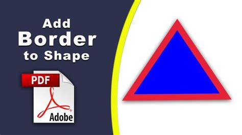 How To Add Border To A Shape In Pdf In Adobe Acrobat Pro DC Adobe Acrobat Border Acrobatics