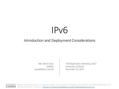 Ipv6 Addressing And Deployment Considerations Ppt
