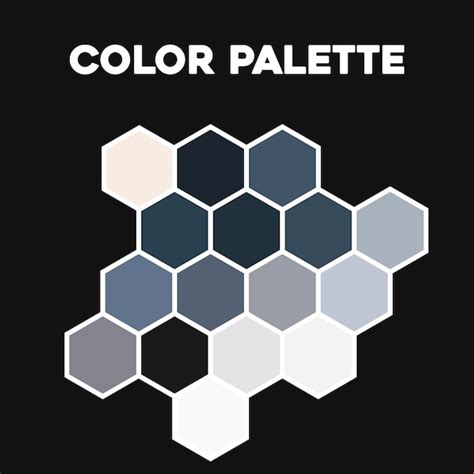 Большая цветовая палитра образцы цветов векторная иллюстрация Премиум векторы