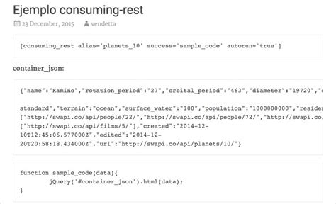 Consuming Api Rest Wordpress Plugin By Abel Codester