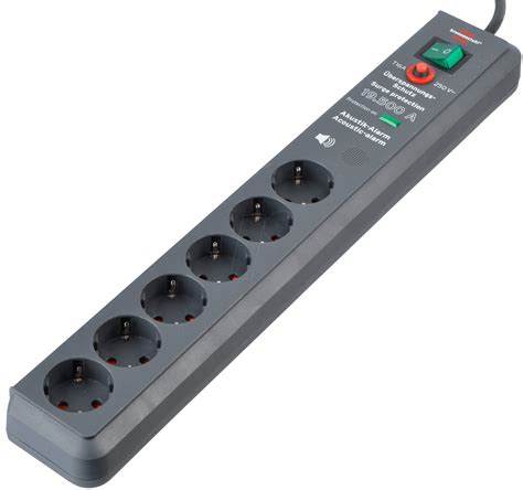 Secure Tec 6 Way Secure Multiway Socket With Lightning Protection Without At Reichelt Elektronik