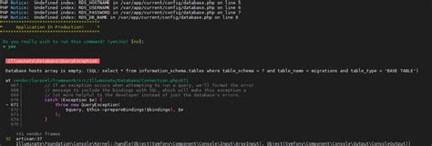 Mysql Aws Eb Undefined Rdshostname With Database Hosts Array Empty Stack Overflow