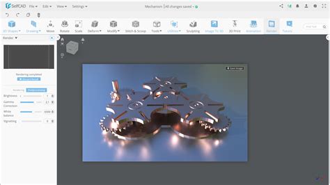 SelfCAD Adds D Rendering Capabilities