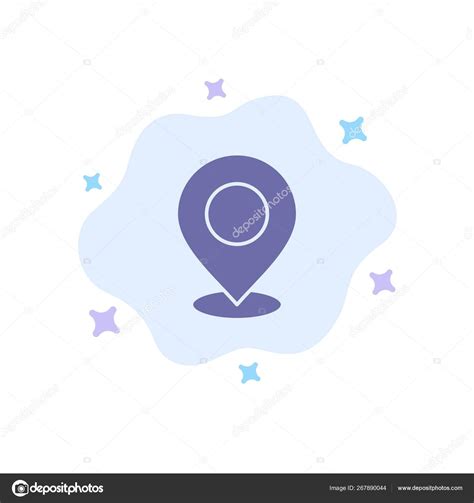 Location Map Mark Marker Pin Place Point Pointer Blue Ico Stock