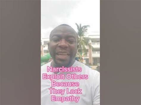 Narcissists Exploit Others Because They Lack EMPATHY #narcissist - YouTube