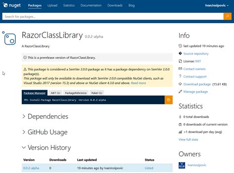 Publish Blazor Component To Nuget With Github Actions