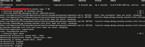 failed to start nginx · issue 2125 · onlyoffice documentserver · github