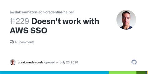doesn t work with aws sso · issue 229 · awslabs amazon ecr credential