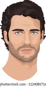 Man Face Vector Illustration Stock Vector Royalty Free Shutterstock