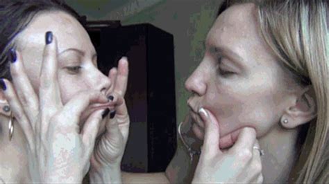 Pinching And Squeezing Each Other Faces And Lips Mb Lorys Passionate