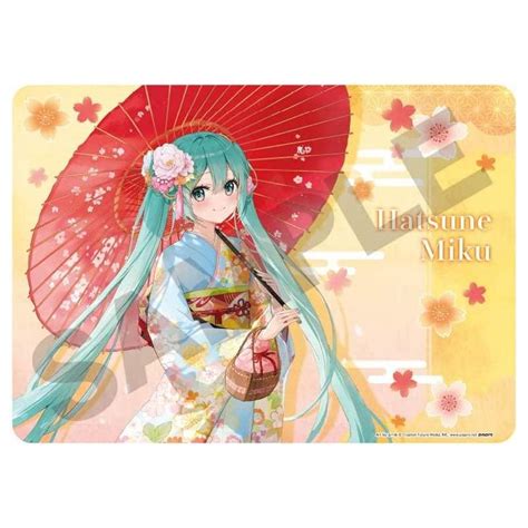Hatsune Miku Rubber Mat Kimono Sanpo