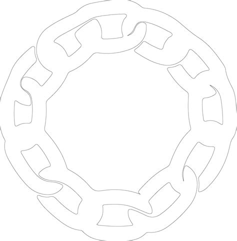 Chain Icon Outline Silhouette 39058321 Vector Art At Vecteezy