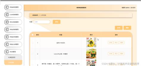 计算机毕业设计springboot粮库商品管理系统f58049【附源码】 粮店信息管理系统流程图 csdn博客
