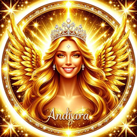 «В золотой круглой сияющей рамке на золотисто белом фоне улыбается … — картинка создана в