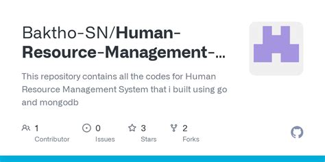 GitHub Baktho SN Human Resource Management System This Repository Contains All The Codes For