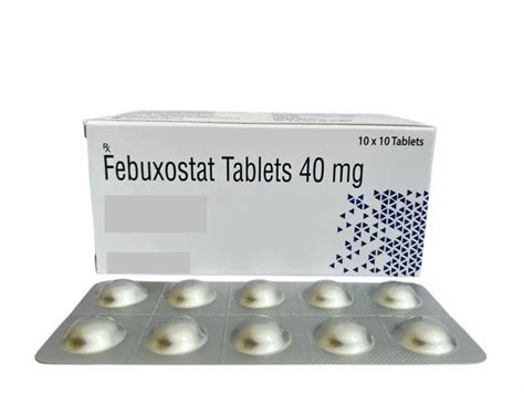 Febuxostat Tablets 40mg At ₹ 10000month In Baddi Id 2856237863697