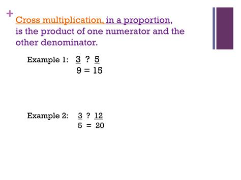 Ppt Finding Proportions Using Cross Multiplication Powerpoint