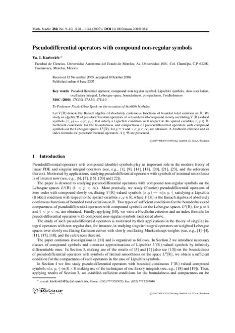 pdf pseudodifferential operators with compound non regular symbols