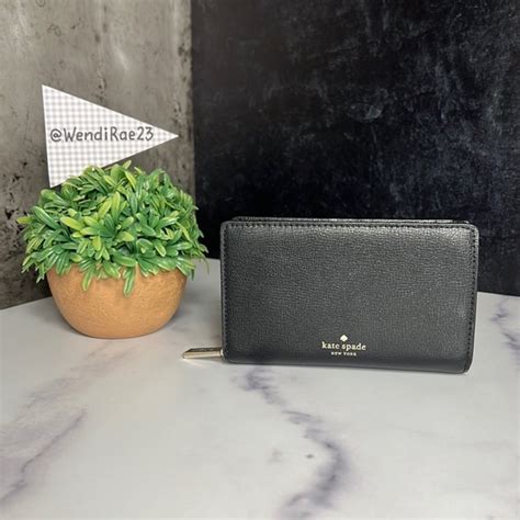 Kate Spade Bags Kate Spade Black Medium Adel Bifold Wallet Poshmark