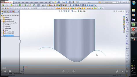 solidworks ruled surface surface offset delete face extend