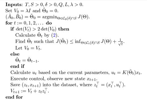 Table 1 From Regret Bounds For The Adaptive Control Of Linear Quadratic Systems Semantic Scholar