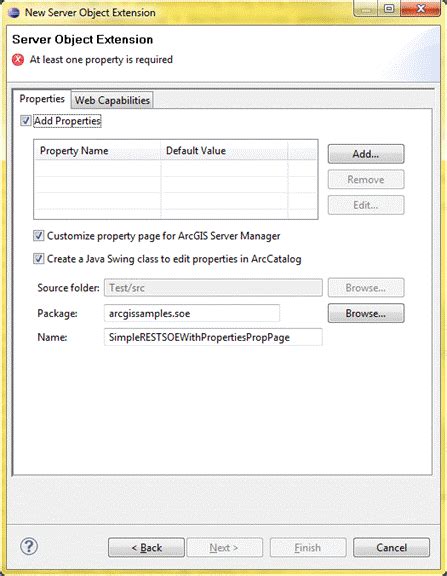 Walkthrough Adding Properties To Java Soes—arcobjects 104 Help For
