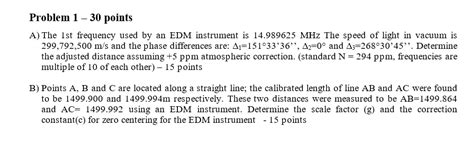 Solved Problem Points A The St Frequency Used By An Chegg Com