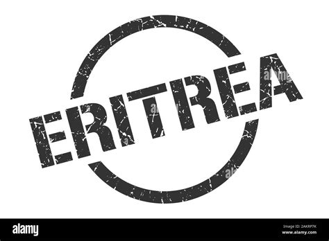 eritrea stamp eritrea grunge round isolated sign stock vector image