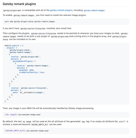 Code Blocks Not Visible On Doc · Issue 28872 · Gatsbyjsgatsby · Github