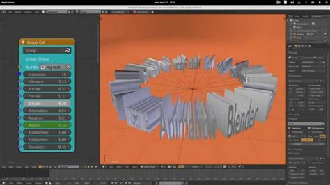 Animation Nodes Group Nodes Text Animation Template Youtube