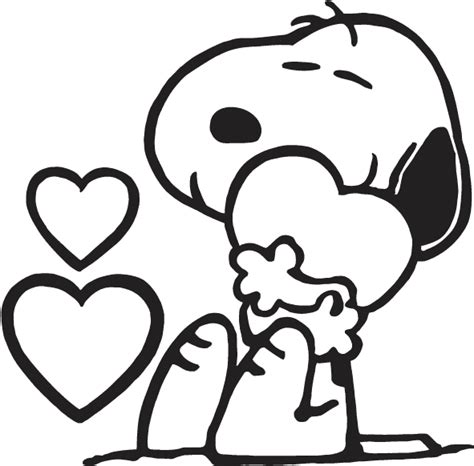 Snoopy Valentine Coloring Pages ~ Coloring Pages