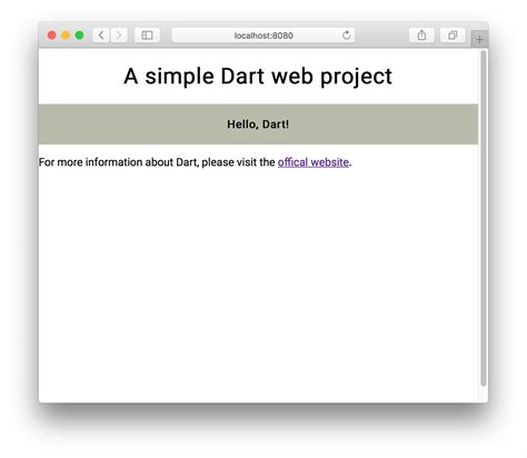 Building A Simple Web Application In Dart