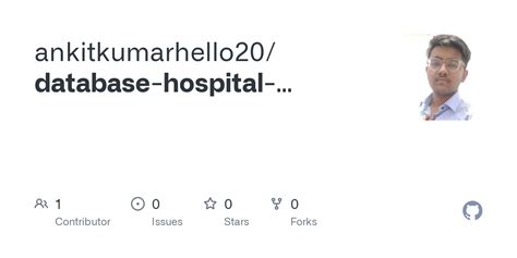 Github Ankitkumarhello20database Hospital Management System