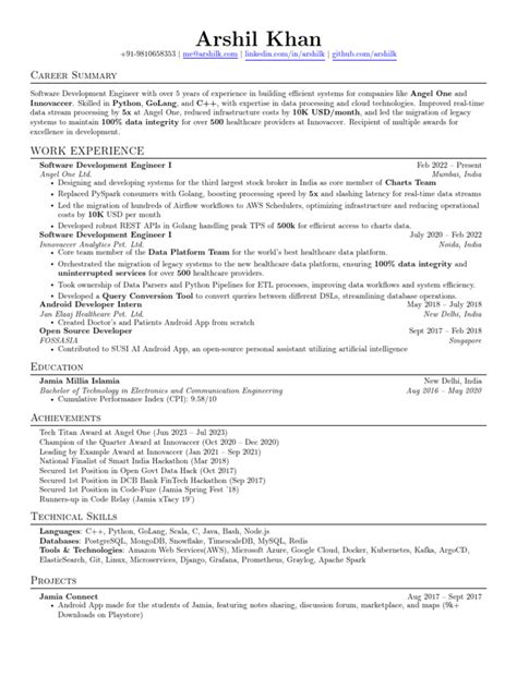 arshil sde cv pdf apache spark software