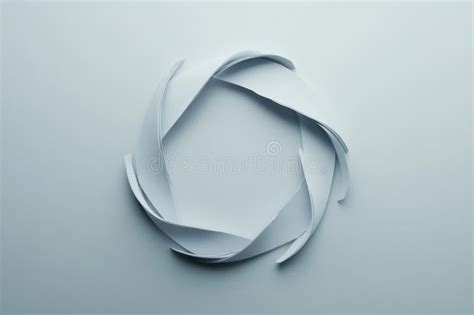 Minimalist Design Featuring A Circular Recycling Loop Symbolizing Sustainable Consumption And