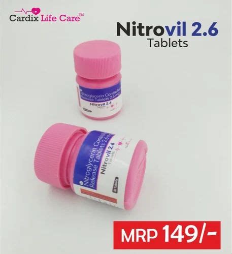 Nitroglycerin Controlled 26 Mg Tablet At Rs 149bottle Pharmaceutical Tablets In Surat Id