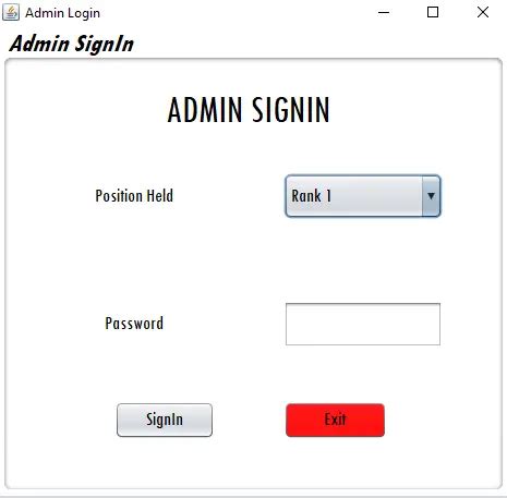 Criminal Record Management System Project In Java With Source Code