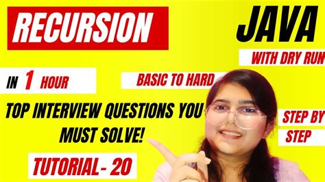Recursion In One Shot Interview Questions Java Dsa Full Course