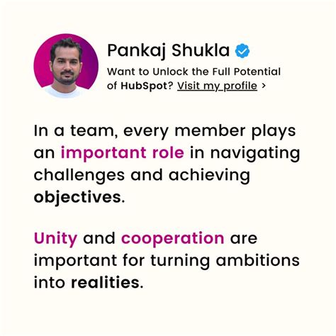 Pankaj Shukla On Linkedin Why Are Unity And Cooperation The Foundation