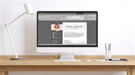 CV Photo Template MS Word Resume Word Photo Resume Template Professional Executive Resume