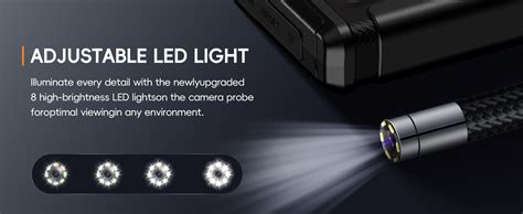 Two Way Articulating Endoscope Camera With Light Hilycen Articulating Borescope With Light 0