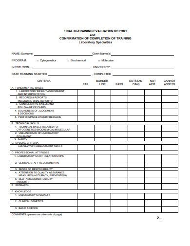 12 Training Evaluation Report Examples To Download