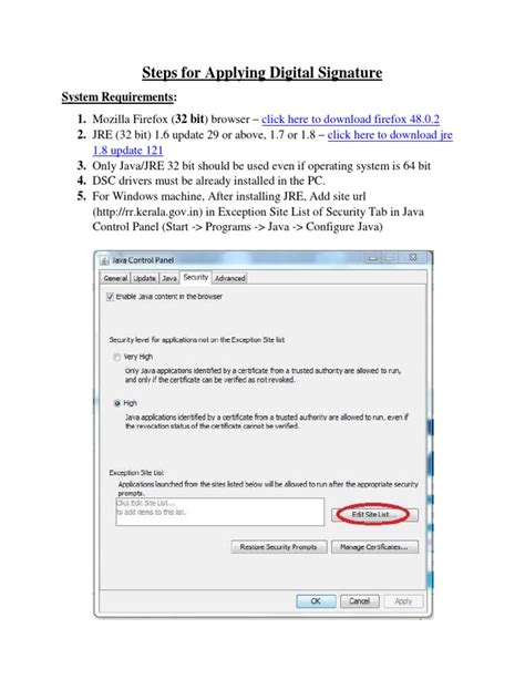 steps for applying digital signature click here to download firefox 48