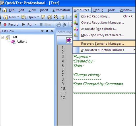 Types Of Recovery Operations In Qtp Using Recovery Scenarios Instruct Qtp Recover Unexpected
