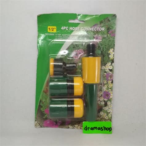 Jual Sambungan Konektor Hose Connector Selang Taman Set Jakarta Timur Dramashop Tokopedia
