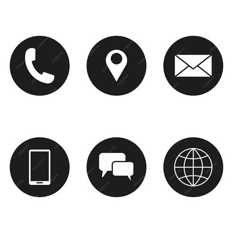 Premium Vector Icons Communication Call Symbol Smartphone Message Interface Customer