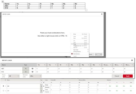 Import Load Combinations Profis Import Load Combinations Hi