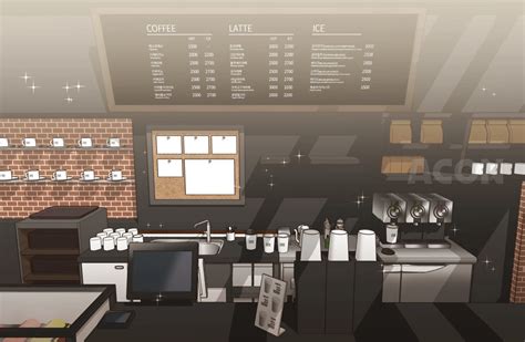 바리스타의 클래식한 벽돌 카페